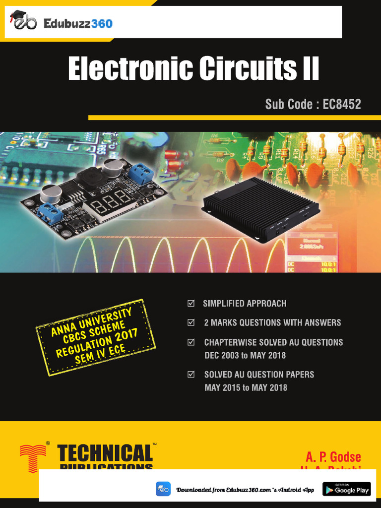 EC8452 - Electronic Circuits II | PDF | Amplifier | Electromagnetism