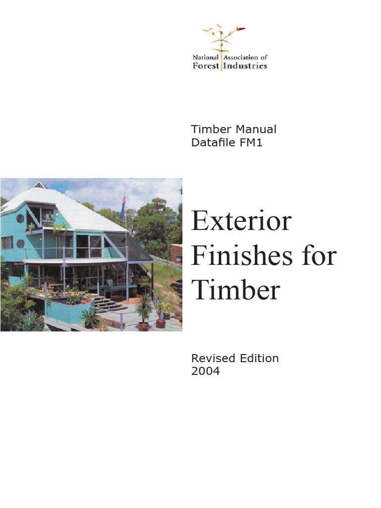 Exterior Finishes for Timber - FM1 | PDF | Wood | Lumber