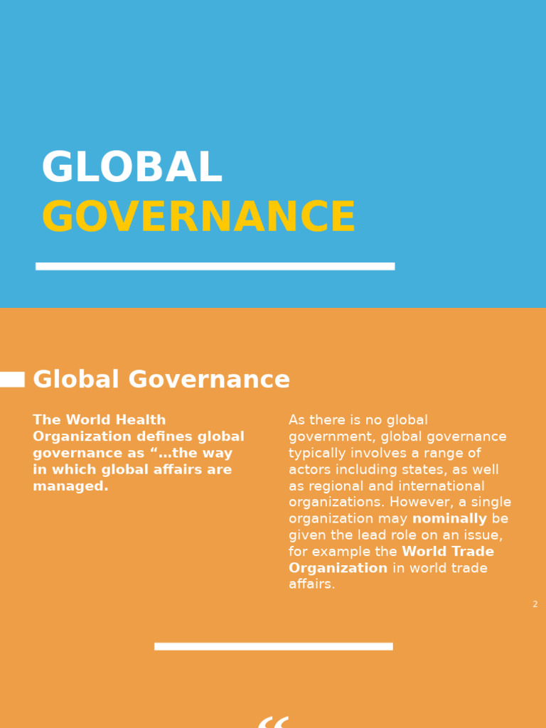 L7-Global-Governance | PDF | United Nations | International Relations