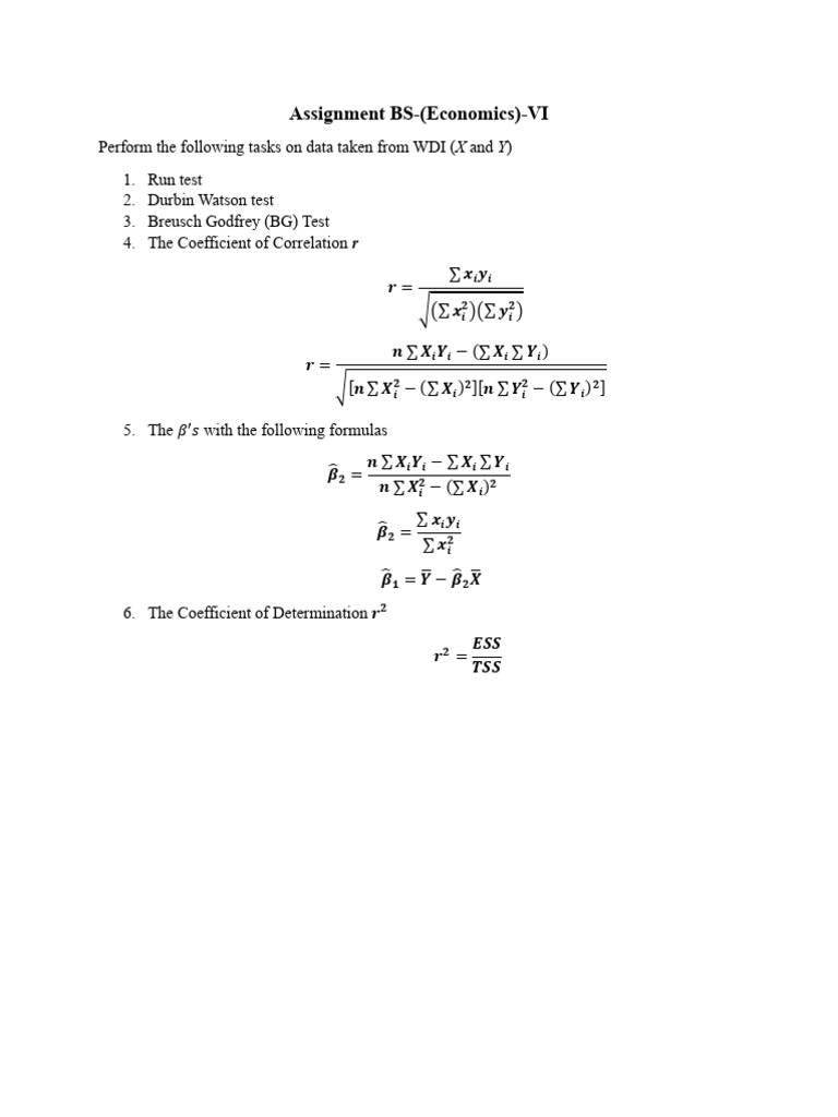 Assignment BS VI | PDF