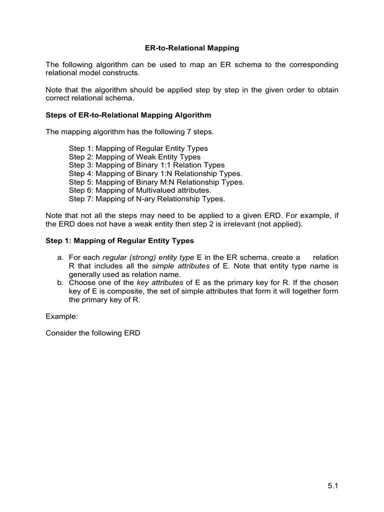 ER-to-Relational Mapping Examples | PDF | Relational Model | Computer Data