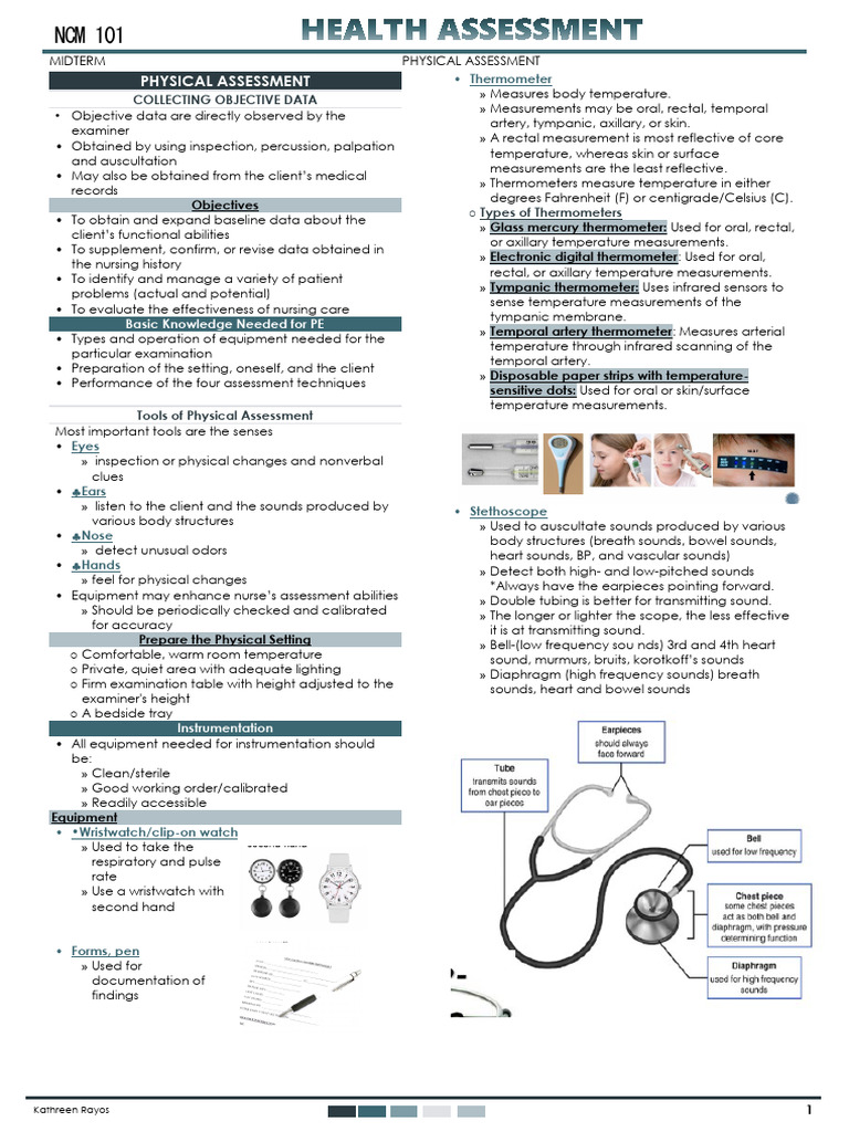 Physical Assessment | PDF | Physical Examination