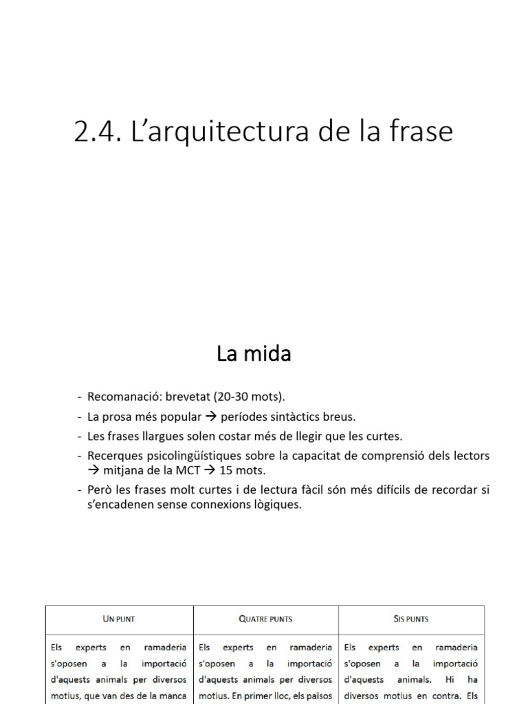 2.4. La Frase | PDF