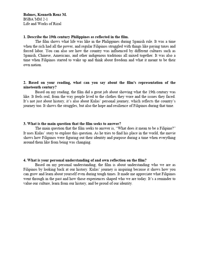 FILM ANALYSIS ACTIVITY | PDF