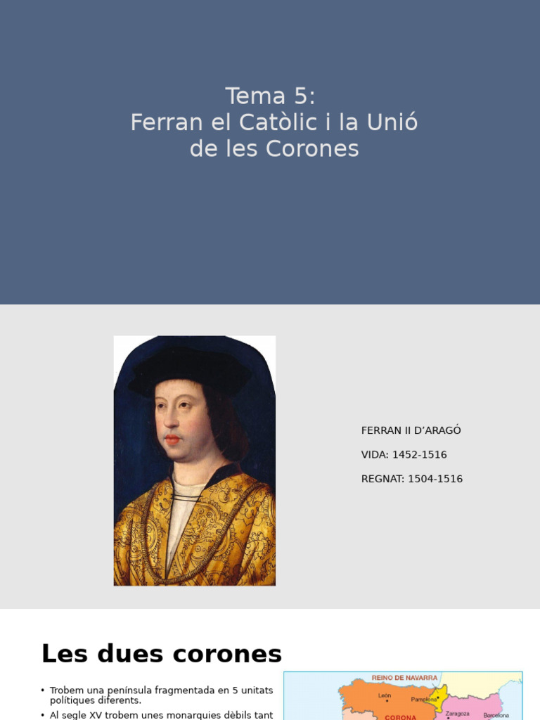 Tema 5 - Ferran El Catolic-2 | PDF