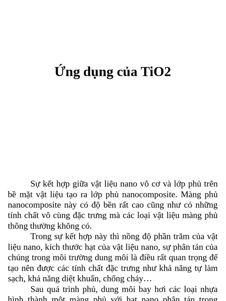 NG D NG C A TiO2 | PDF