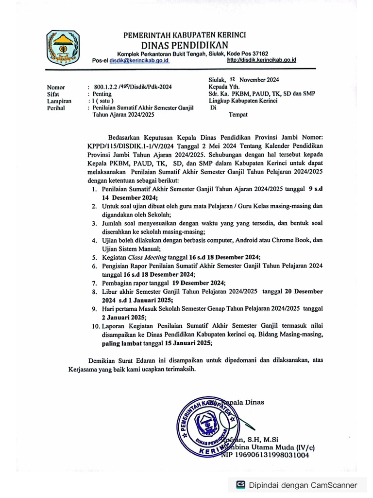 Edaran Ujan Sd | PDF