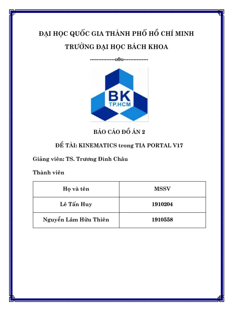 Bao Cao Do An 2 | PDF