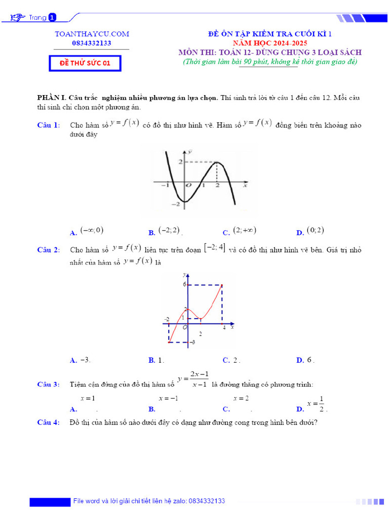 De So 01kt Hk1de Baitoan 12form 2025fix Cau 4docx 1600 PDF.gdrive.vip | PDF
