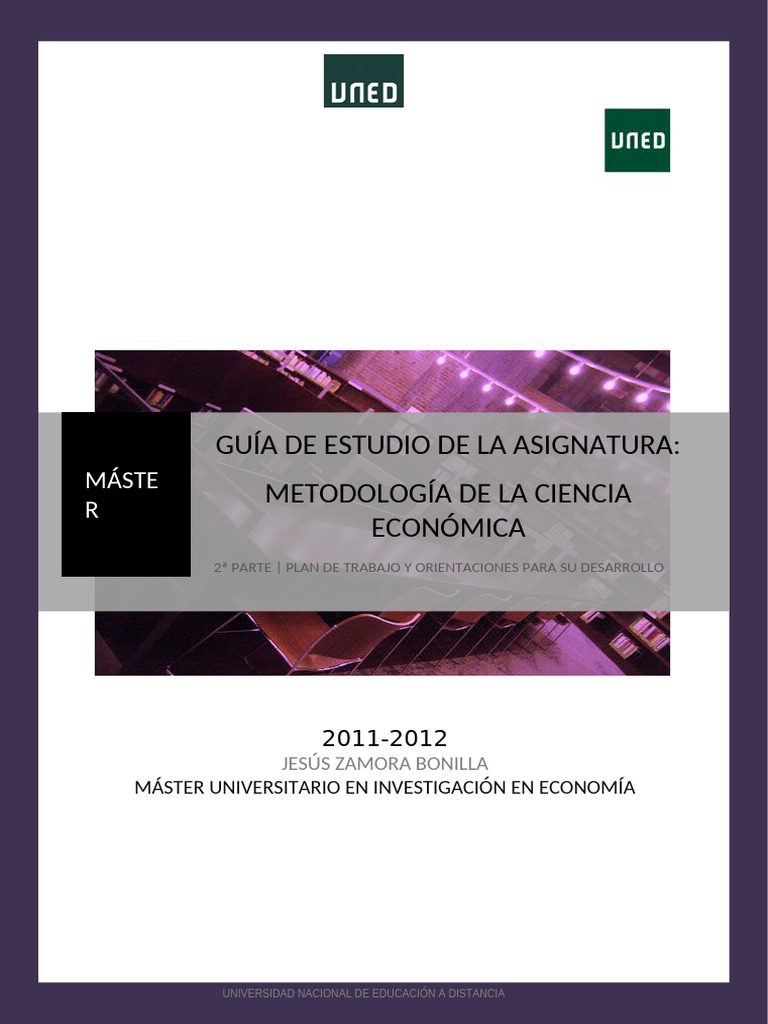 Guia Ii Metodologia de La Ciencia Economica | PDF | Maestros