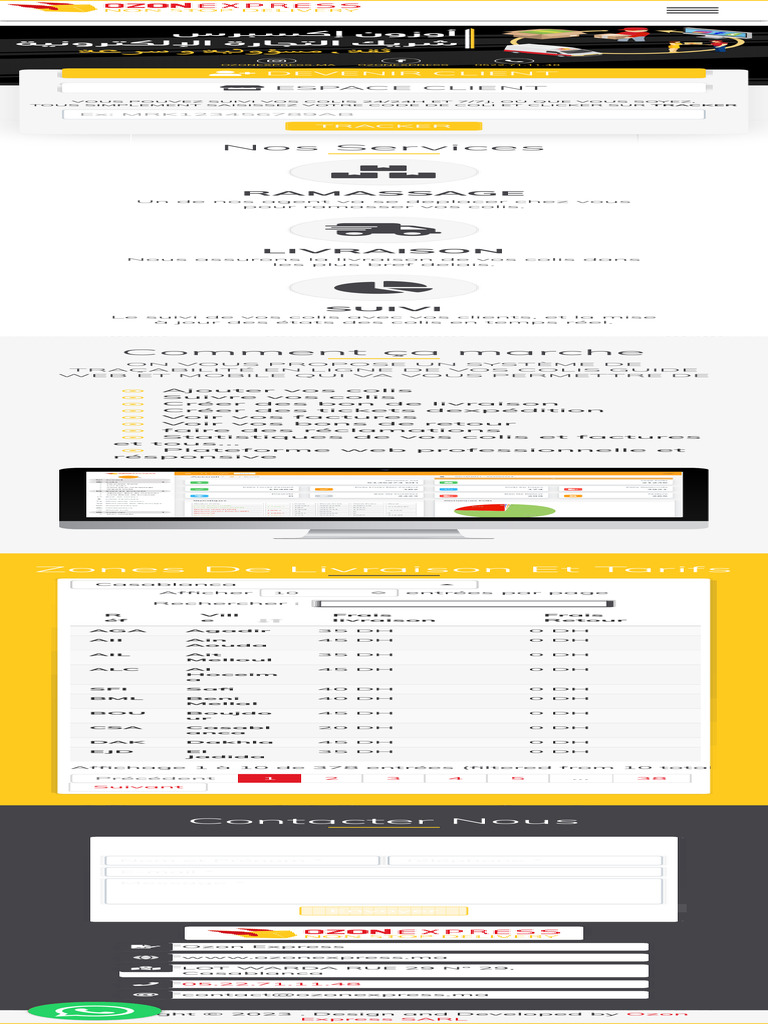 Accueil - Ozon Express | PDF | Informatique