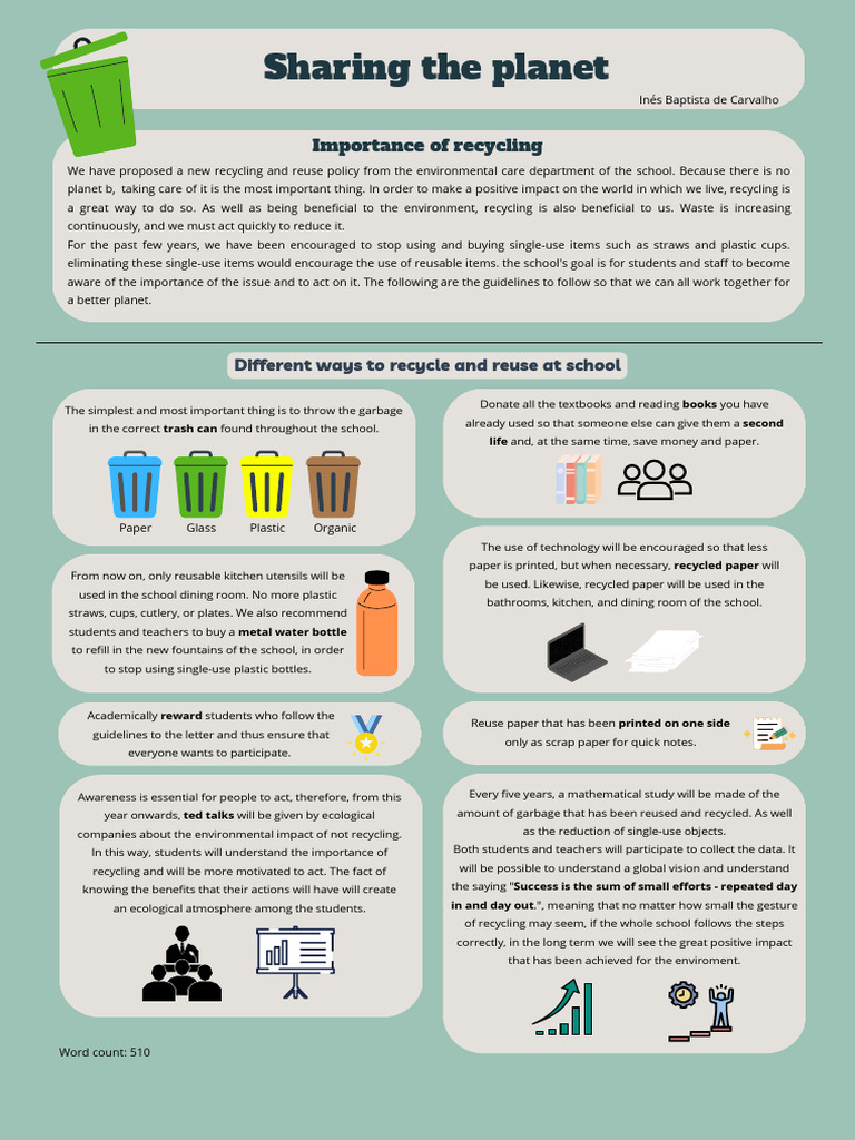 Sharing the planet | PDF | Recycling | Reuse
