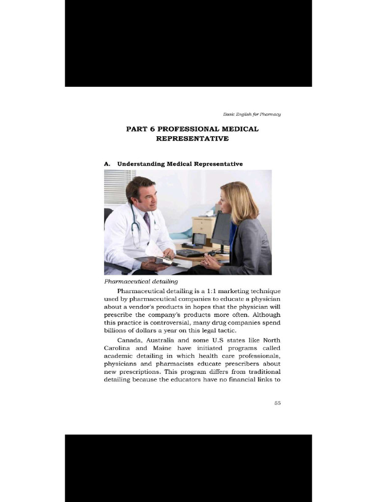 Offers Help, Indication, and Advice as A MedRep | PDF