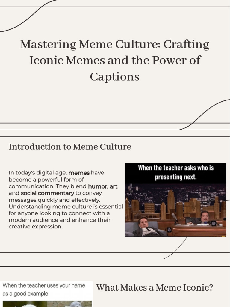 Mastering Meme Culture Crafting Iconic Memes and The Power of Captions ...