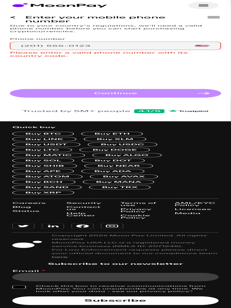 Buy Cryptocurrency With Credit Card MoonPay | PDF