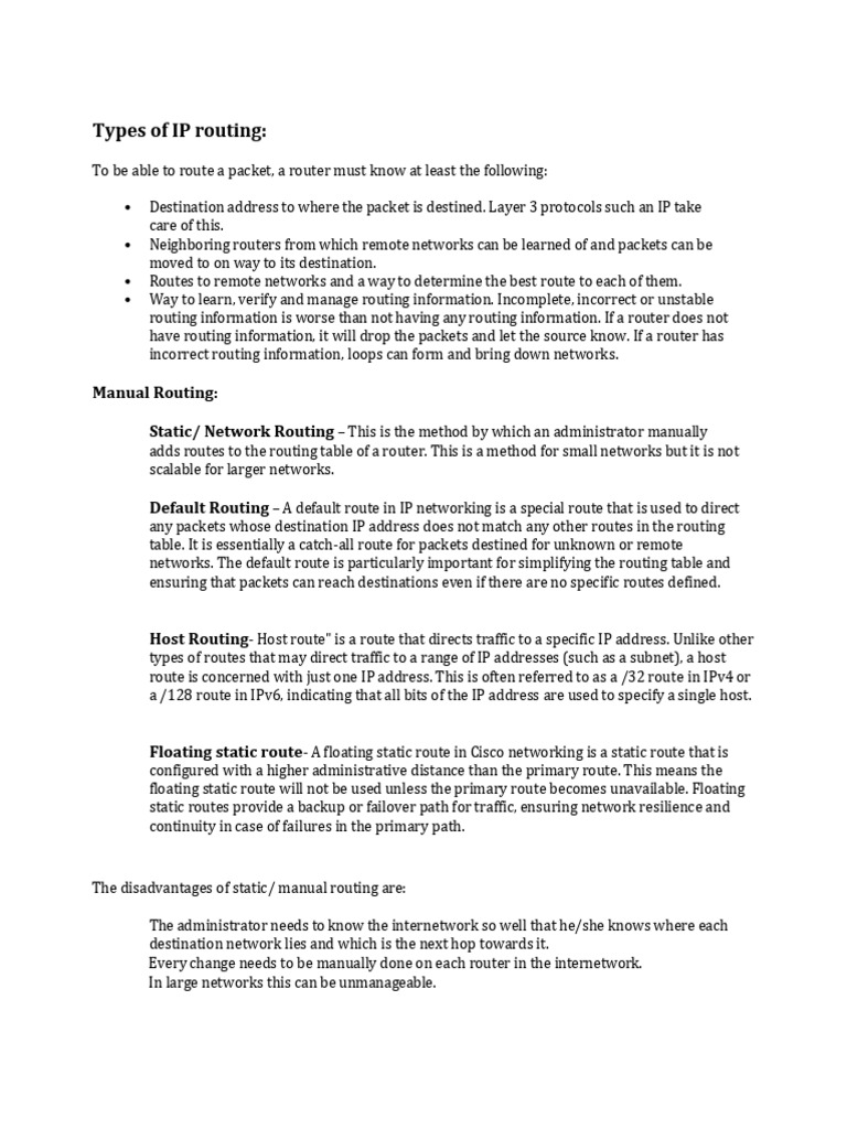 Types Of Ip Routing241130175654 Pdf Routing Internet Protocols 