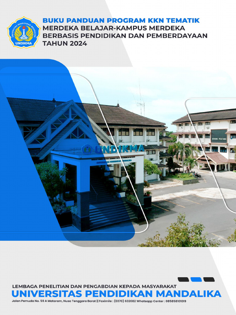 Buku Panduan KKN Tematik MBKM Tahun 2024 - LPPM Undikma | PDF