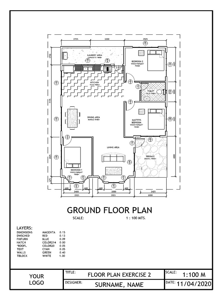 45 Floor Plan Exercise 2 | PDF