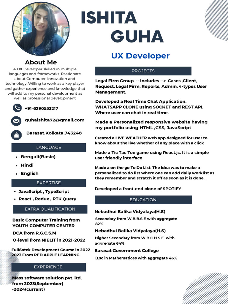 Ux Developer Resume | PDF | Application Software | Java Script