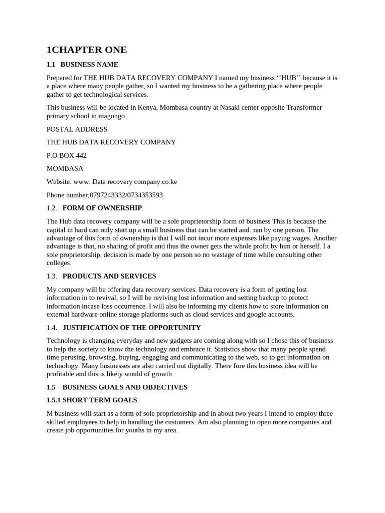 Business plan | PDF | Economies | Business