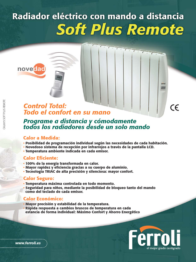 Catalogo Ferroli Softech PLUS Remote | PDF | Temperatura