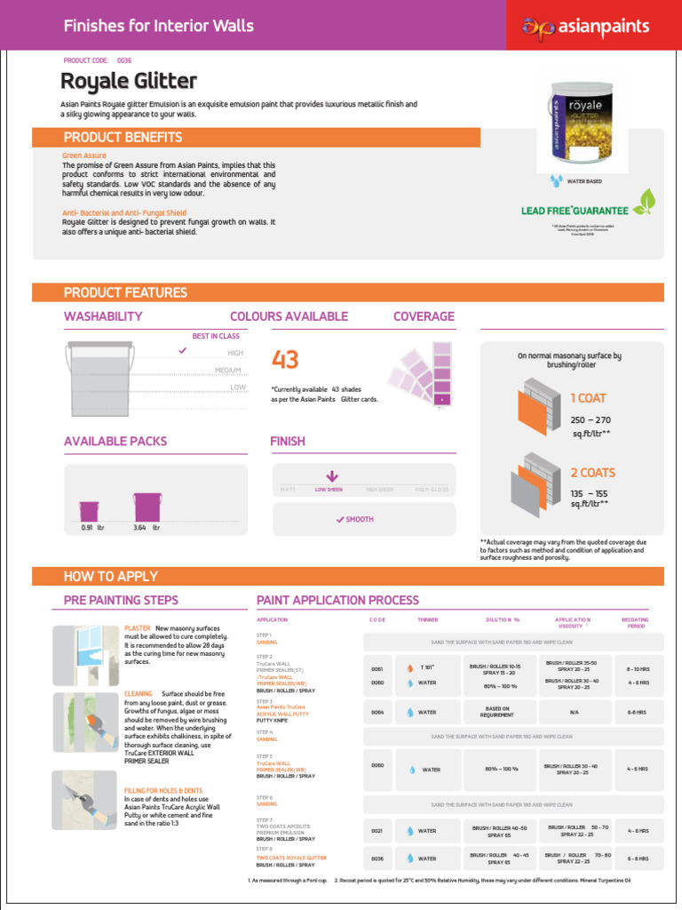 Royale Glitter | PDF | Paint | Acrylic Paint