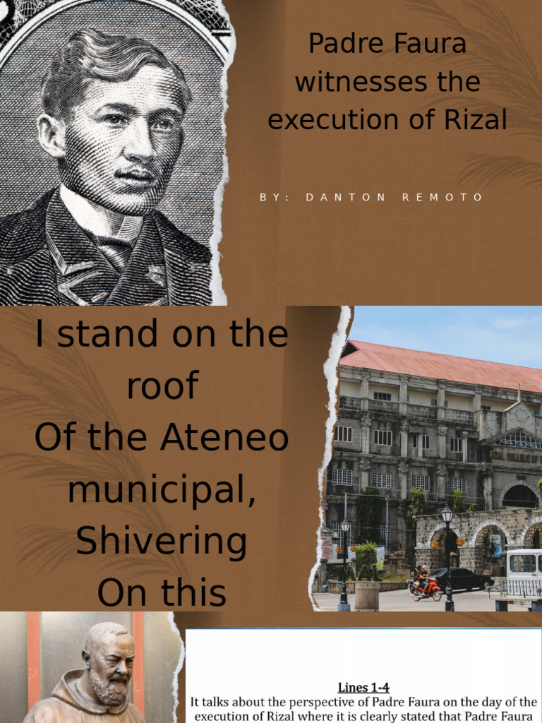 Father Faura Witness The Execution of Rizal | PDF