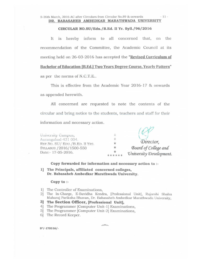 B.ed. Syllabus Full (2016-18) | PDF