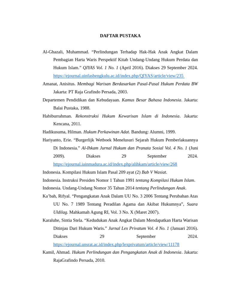 DAFTAR PUSTAKA MPPH | PDF