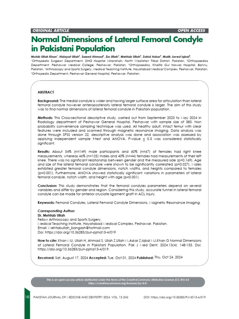 OA_NDOL-PJMD-13.4-OCT-DEC-2024 | PDF | Knee | Statistical Analysis