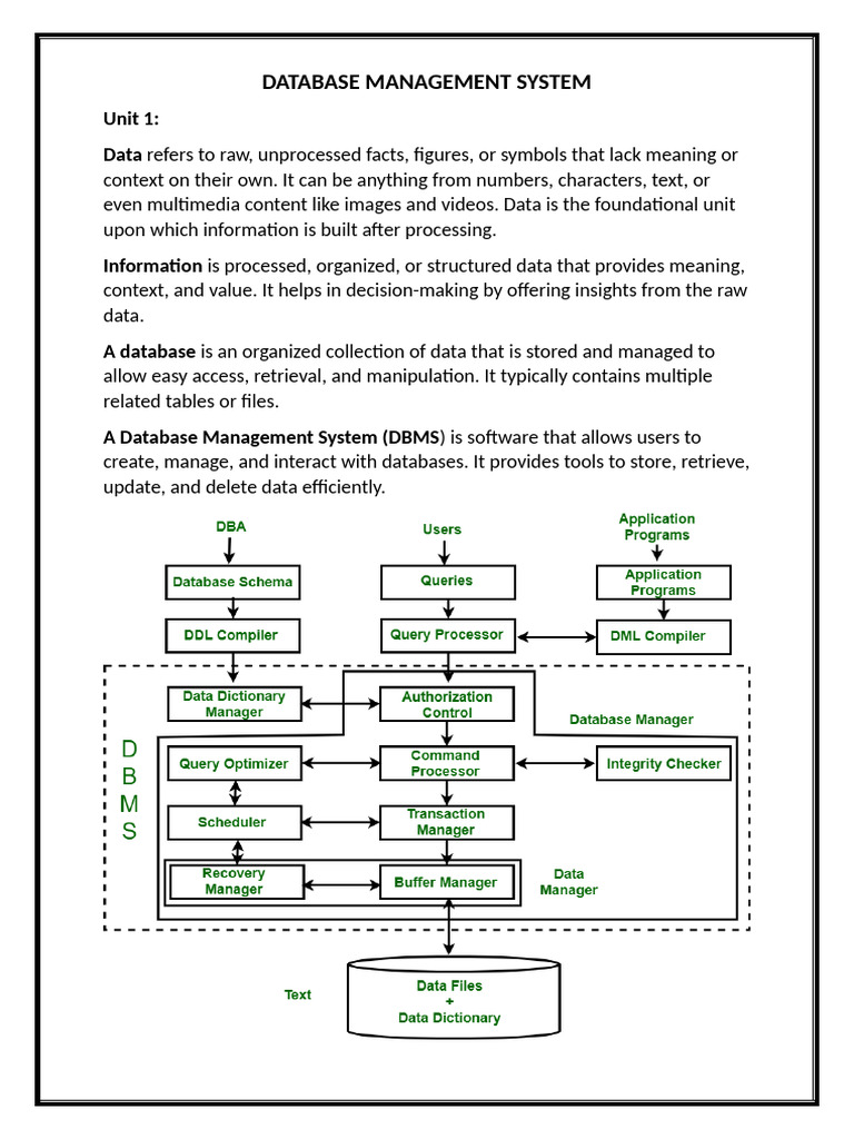 UNIT1 NOTES PPT AND PDF | PDF | Databases | Relational Database UNIT1 NOTES PPT AND PDF | PDF | Databases | Relational Database
