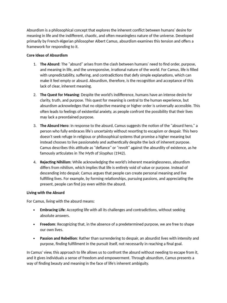 camus | PDF | Albert Camus | Existentialism