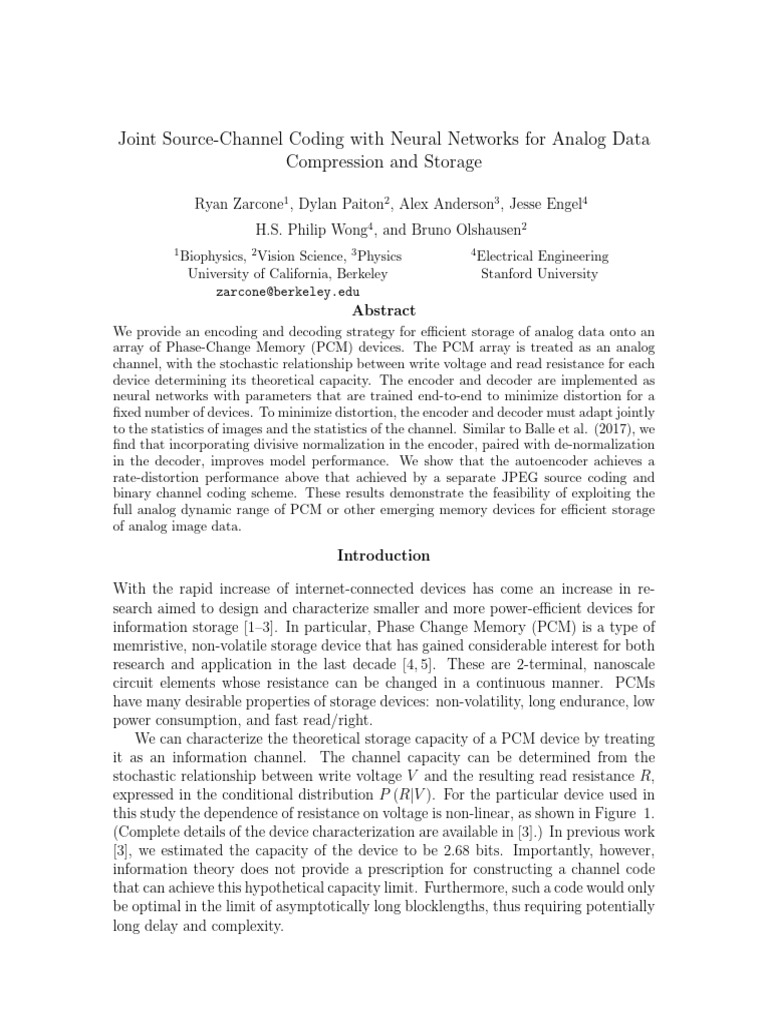 joint_channel_coding_with_NNs_for_analog_data_compression_and_storage | PDF | Data Compression ...