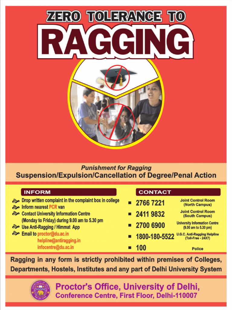 English-Poster Anti Ragging | PDF