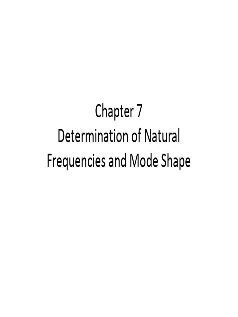 CH 7 | PDF | Normal Mode | Damping