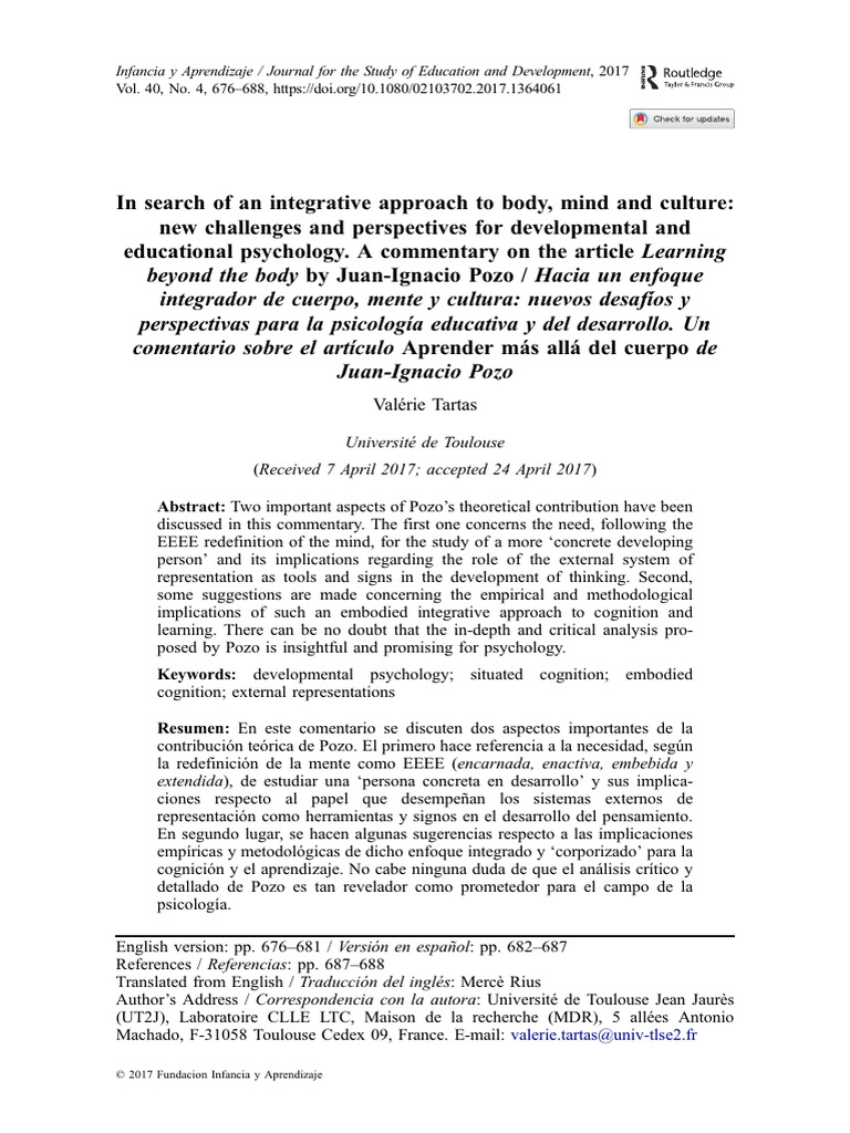 Integrative Body-Mind-Culture Psychology | PDF | Cognition | Concept