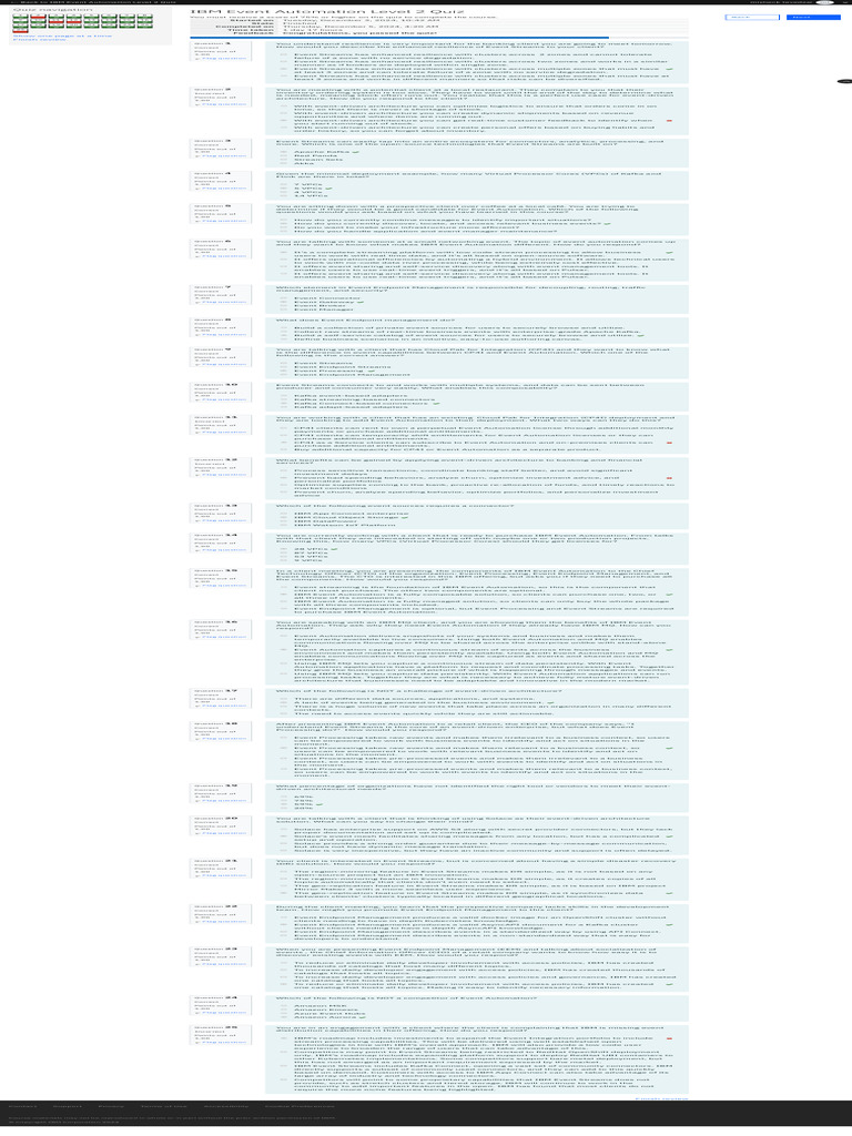 IBM Event Automation Level 2 Quiz - Attempt Review 2 | PDF | Cloud Computing | Computing