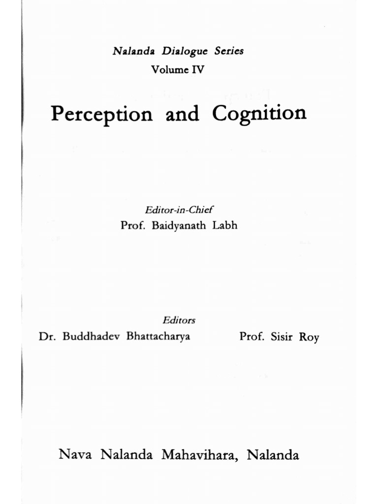 Perception and Cognition | PDF