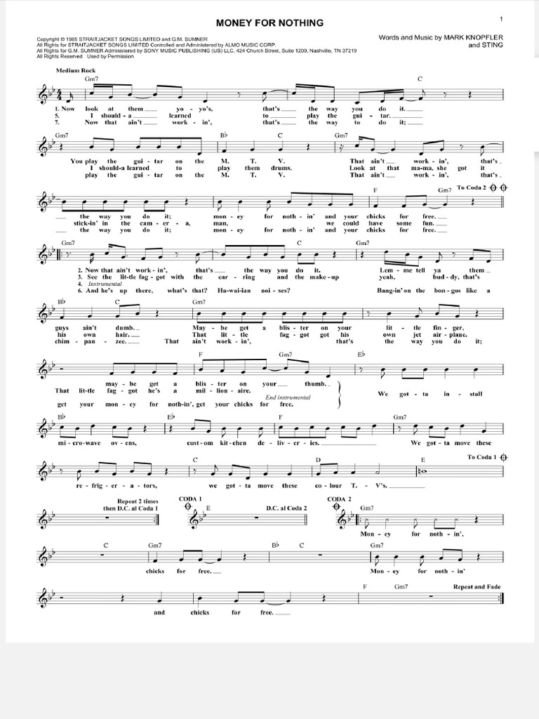 Money For Nothing | PDF