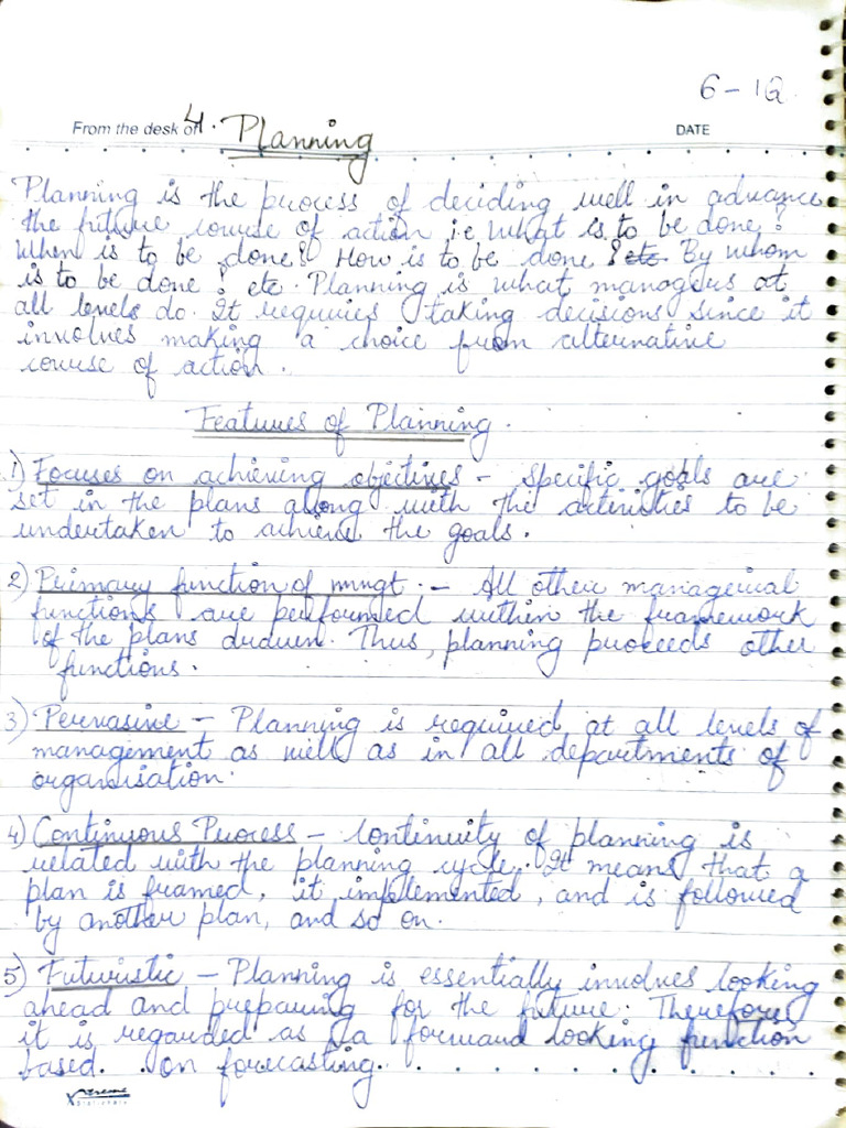 PLANNING SCHOOL NOTES | PDF