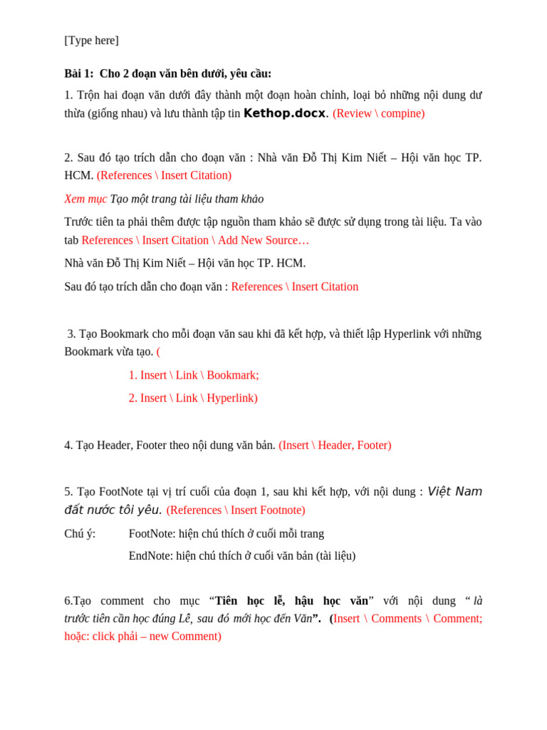 Huong dan bth so 2 | PDF