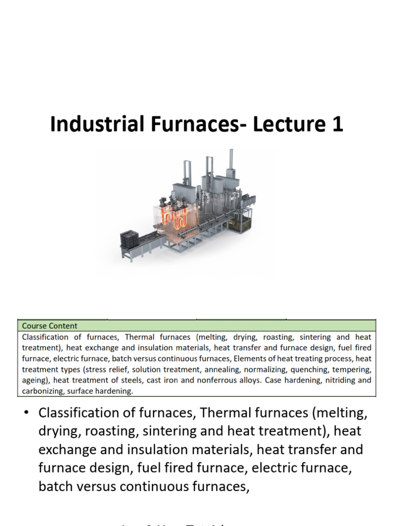 Furnace Lect 1 2 3 4 | PDF | Boiler | Heat Transfer