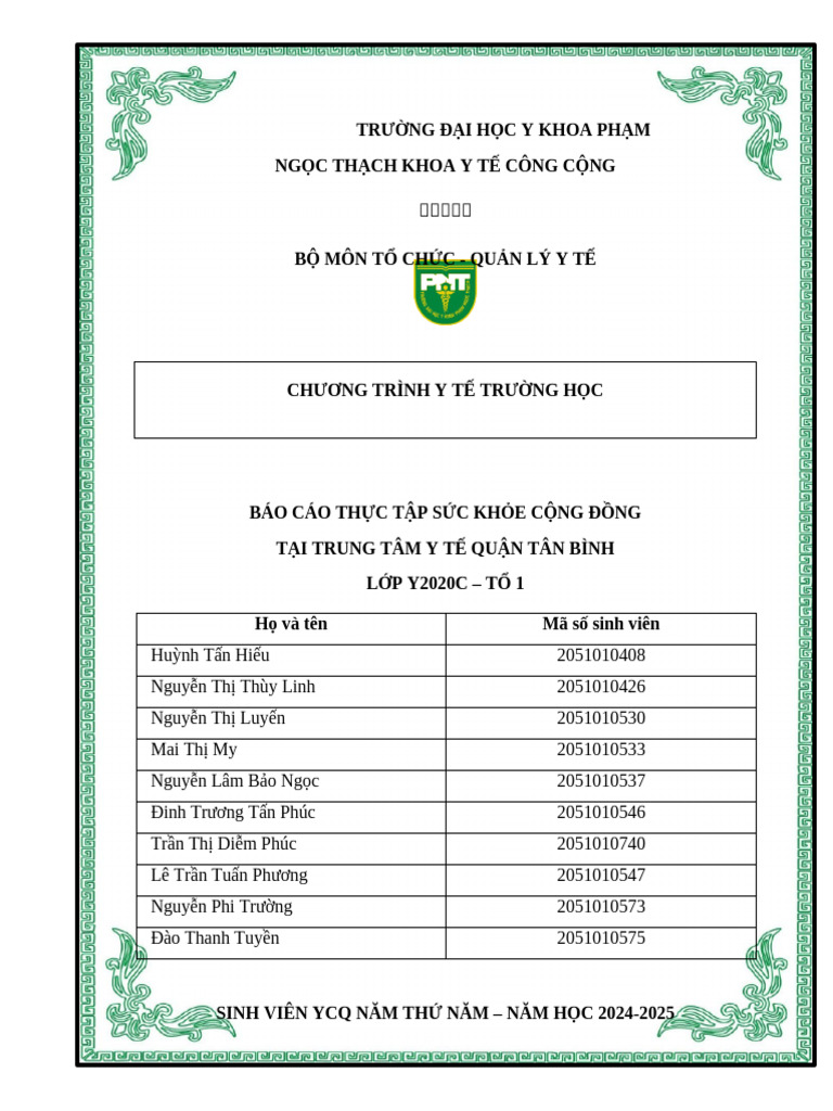 2024-2025 Y20C - Quan-Tan-Binh - To-1C - Tat-Khuc-Xa | PDF