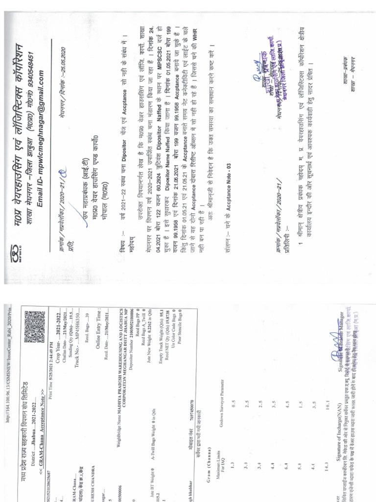 Meghnagar Accptance No (2) | PDF