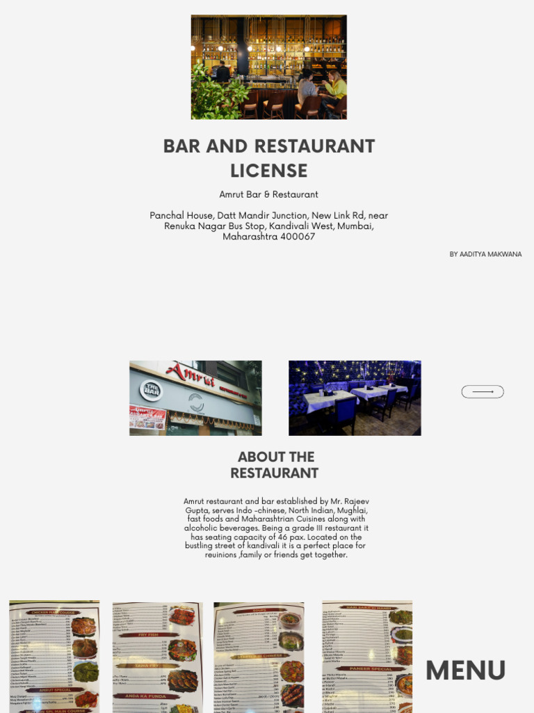 Fnb | PDF | Restaurants | License