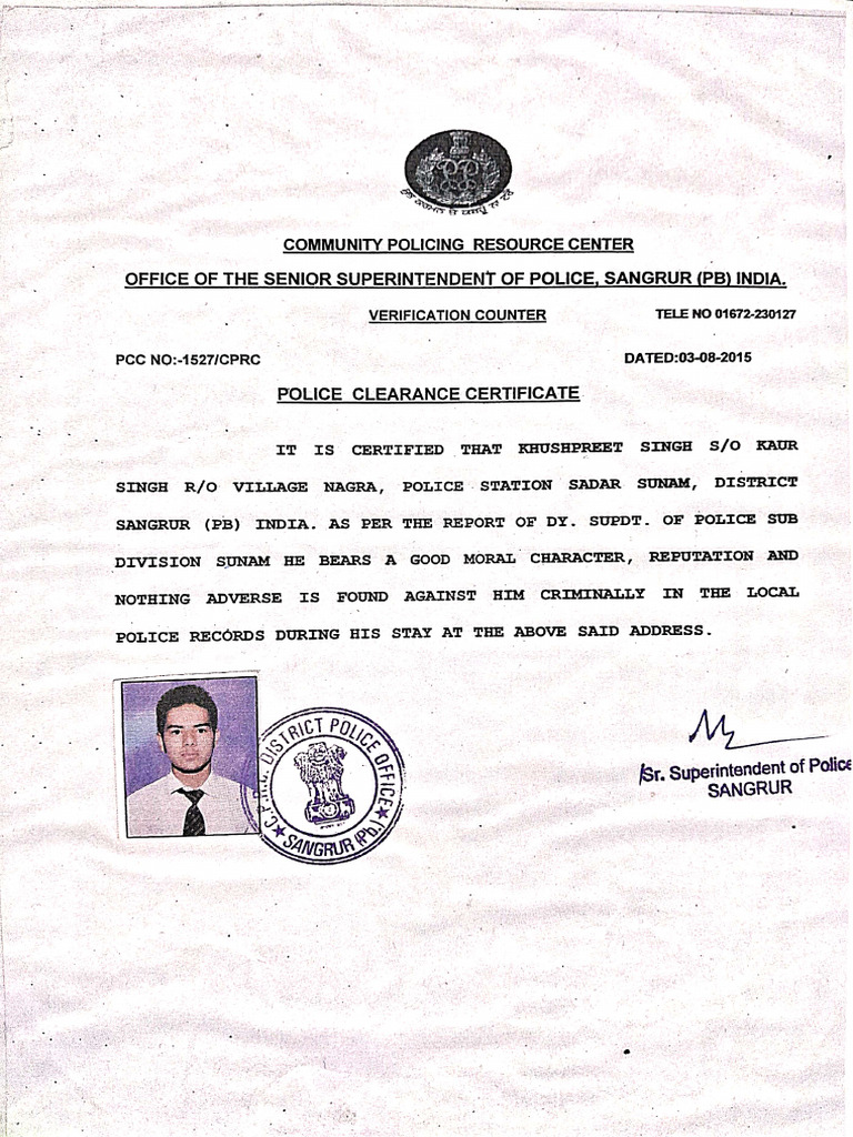MY PCC punjab police | PDF