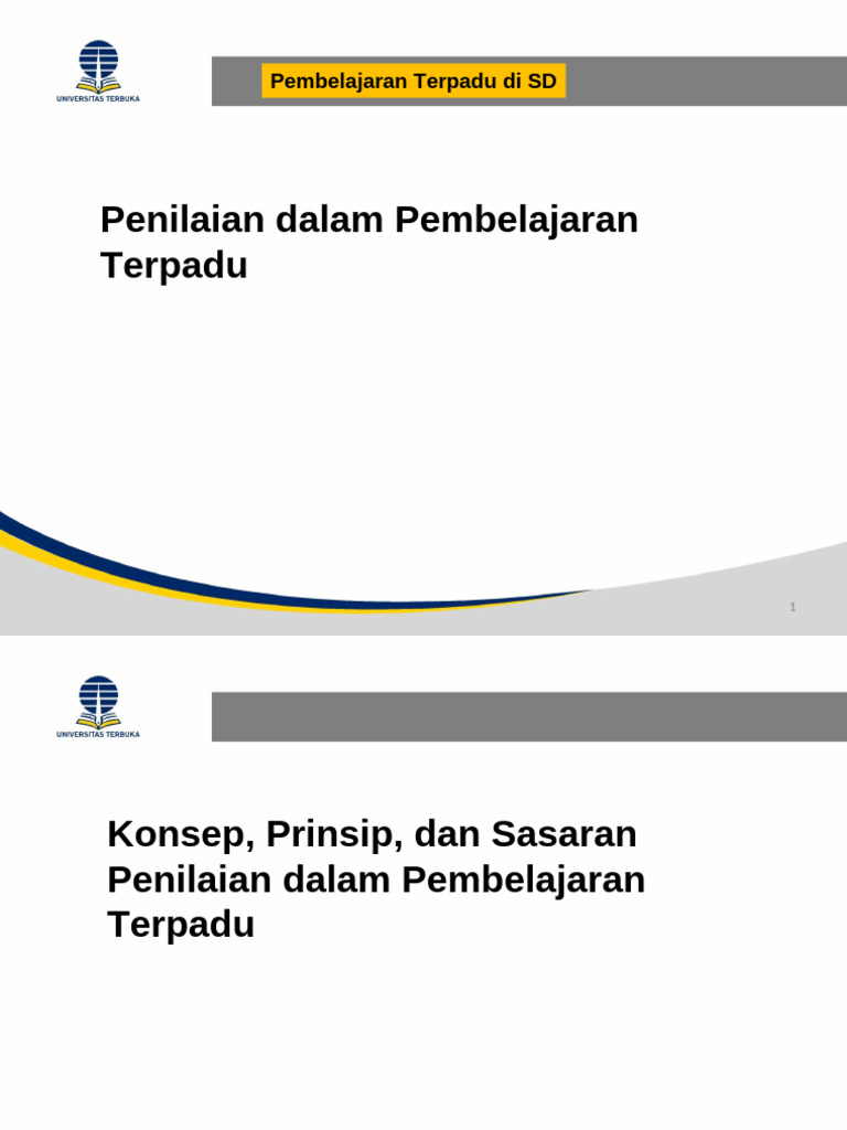 Presentasi 5 Terpadu | PDF