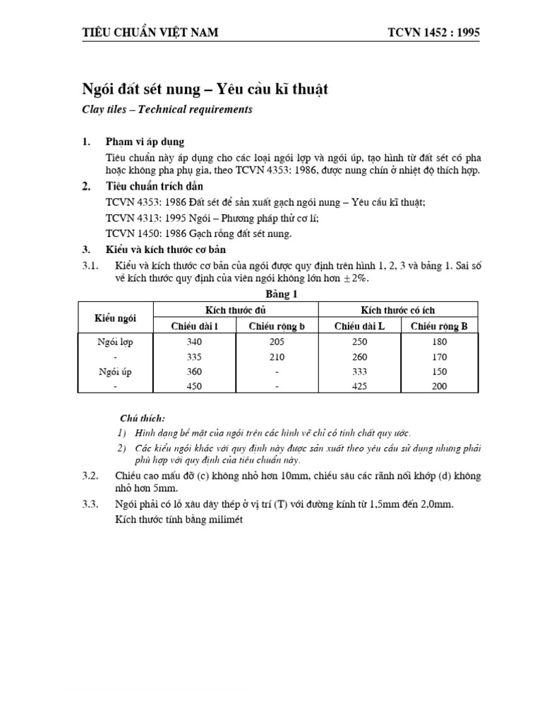 TCVN 1452 1995 | PDF