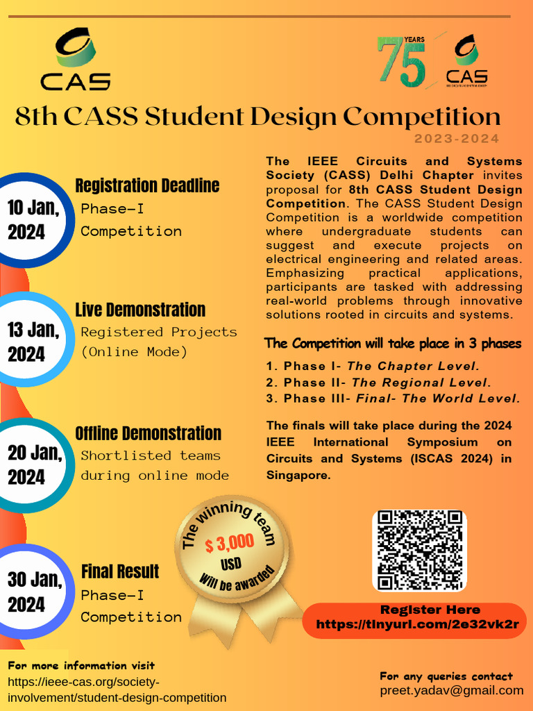 8th CASS Student Design Competition - Final (For Printing) | PDF | Engineering