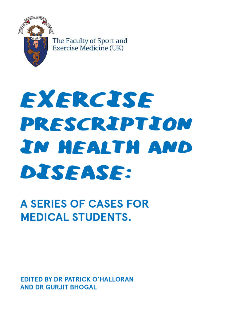 Exercise Prescription Booklet | PDF | Medicine | Medical Prescription